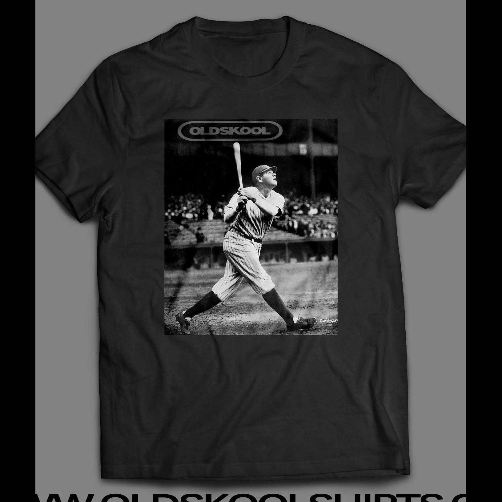 OLDSKOOL BABE RUTH AT BAT OLD TIME SHIRT – OldSkool Shirts