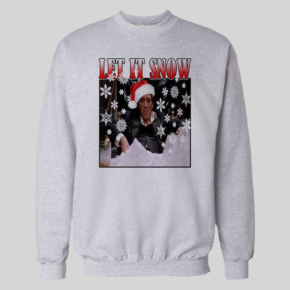 SCARFACE, TONY MONTANA “LET IT SNOW” HOODIE/SWEATSHIRT – OldSkool Shirts