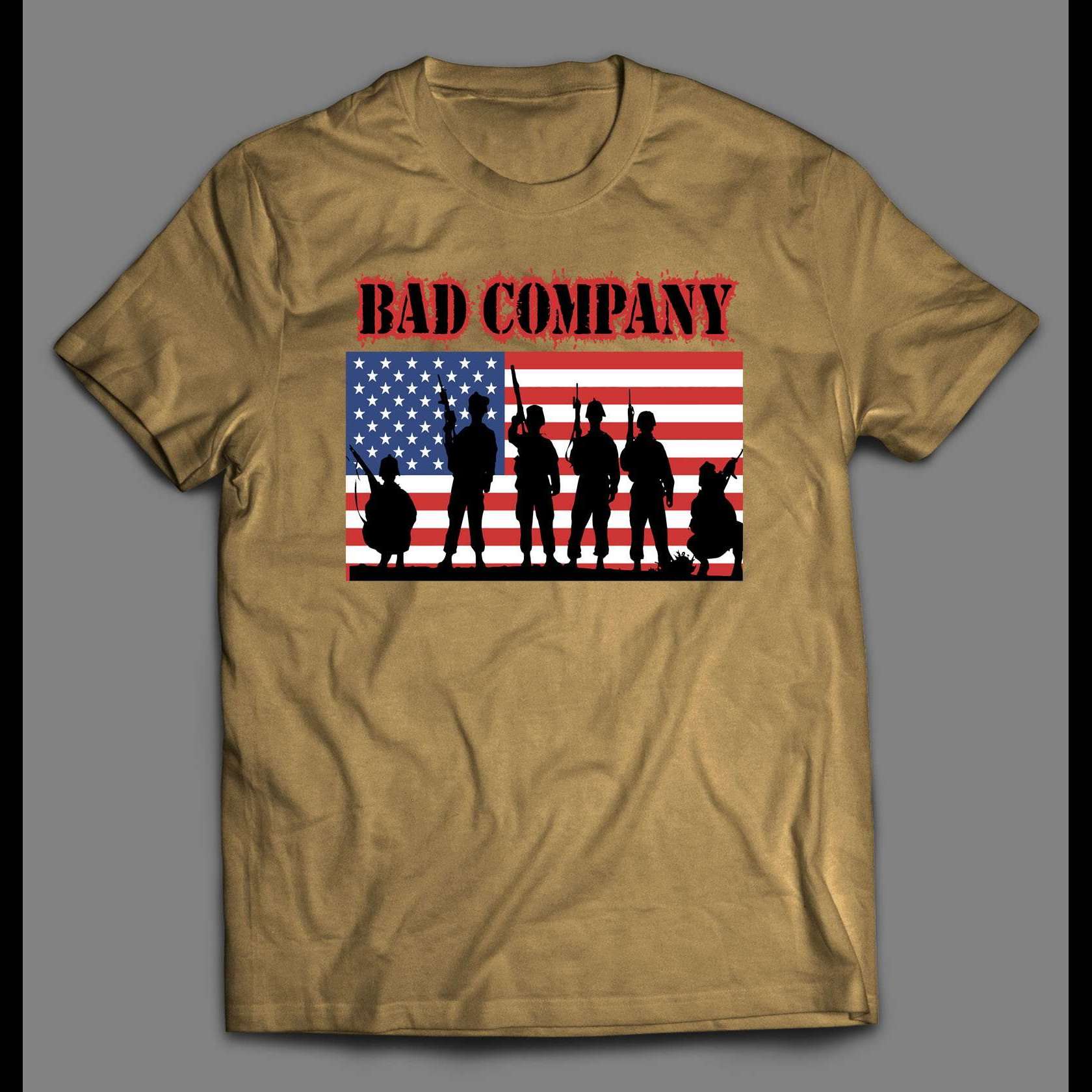 MILITARY ARMED FORCES BAD COMPANY HIGH QUALITY PRINT SHIRT – OldSkool ...