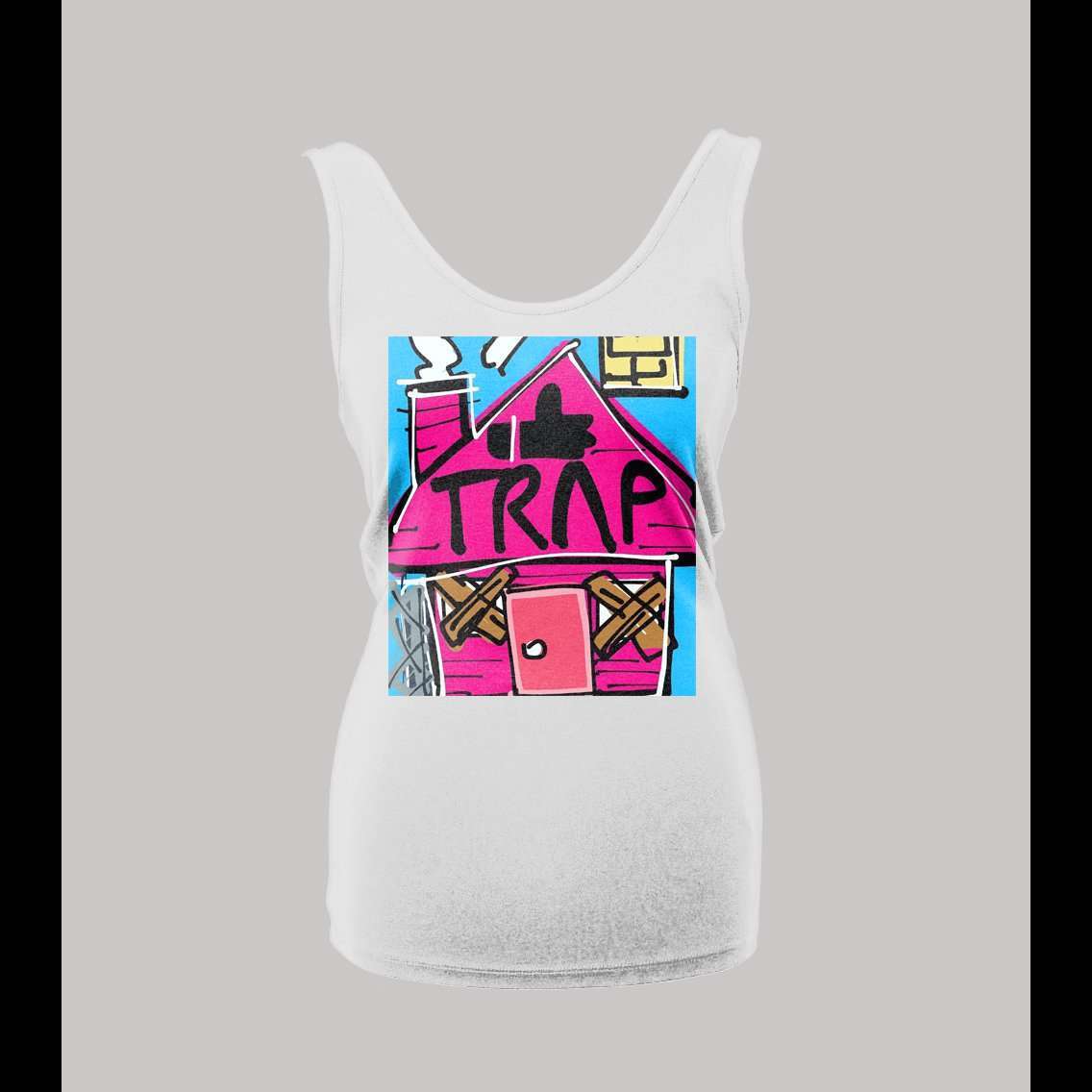 PINK TRAP HOUSE LADIES TANK TOP – OldSkool Shirts
