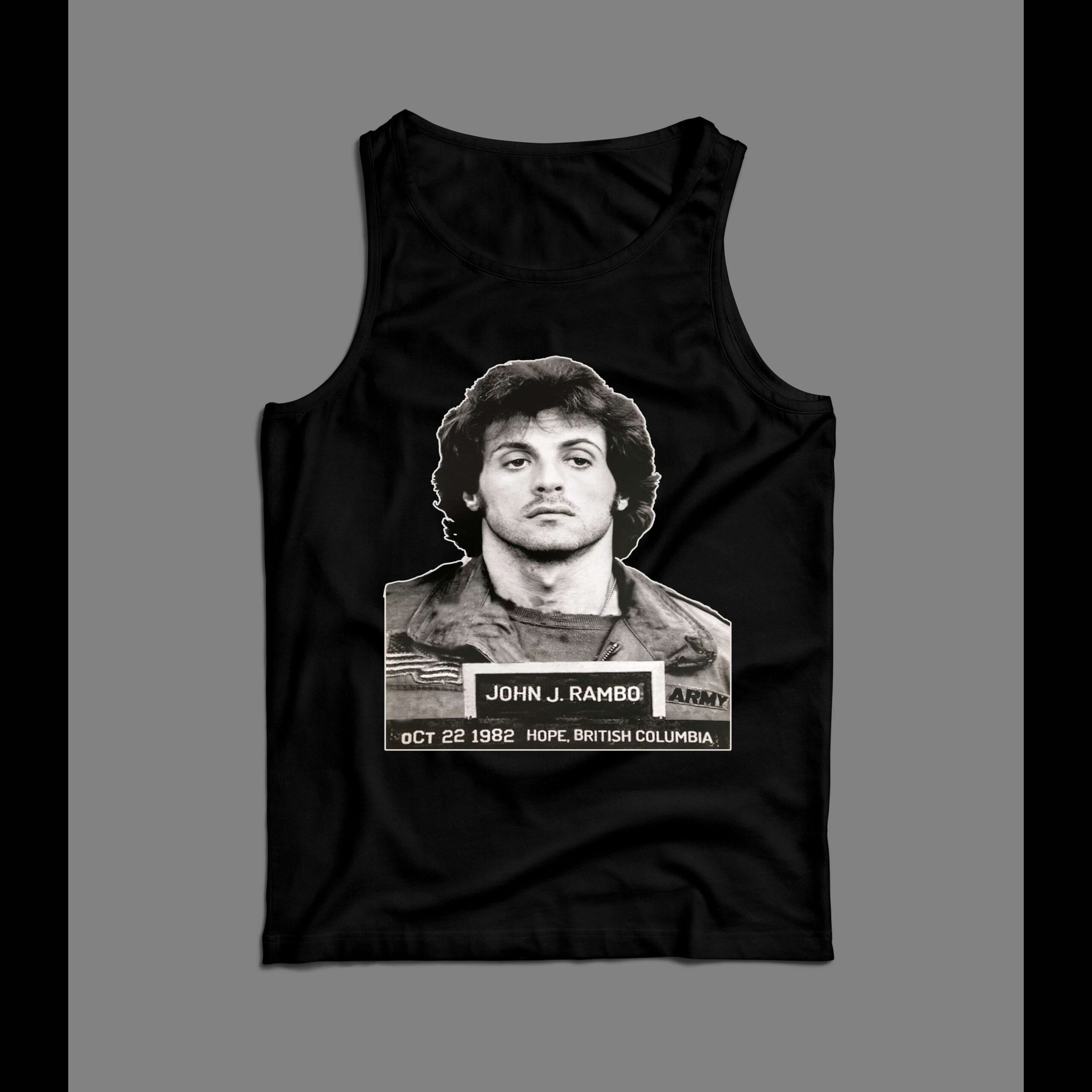 FIRST BLOOD RAMBO MUGSHOT MEN'S TANK TOP