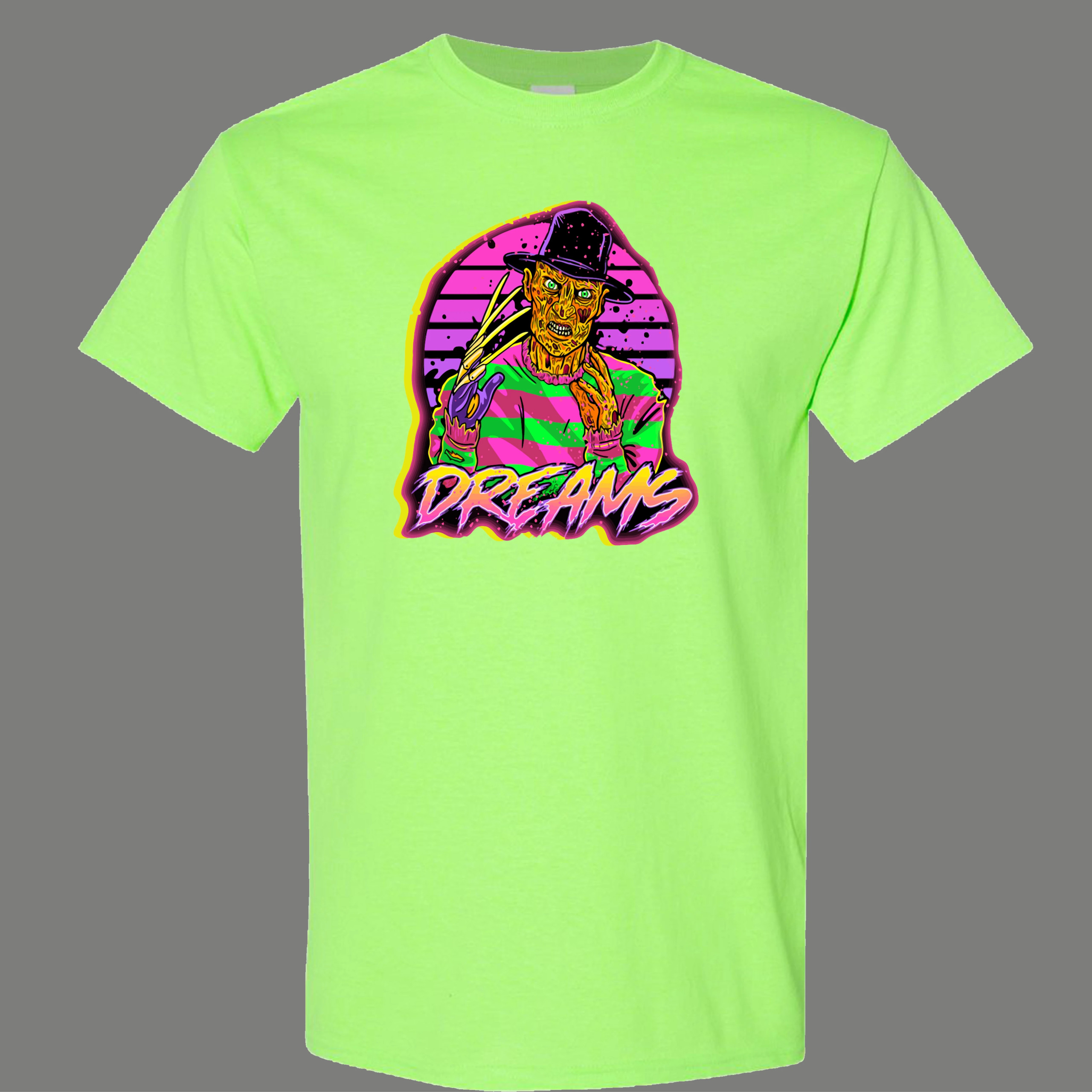 DREAMS NIGHTMARE HORROR ELM ST CARTOON ART PARODY QUALITY SHIRT ...