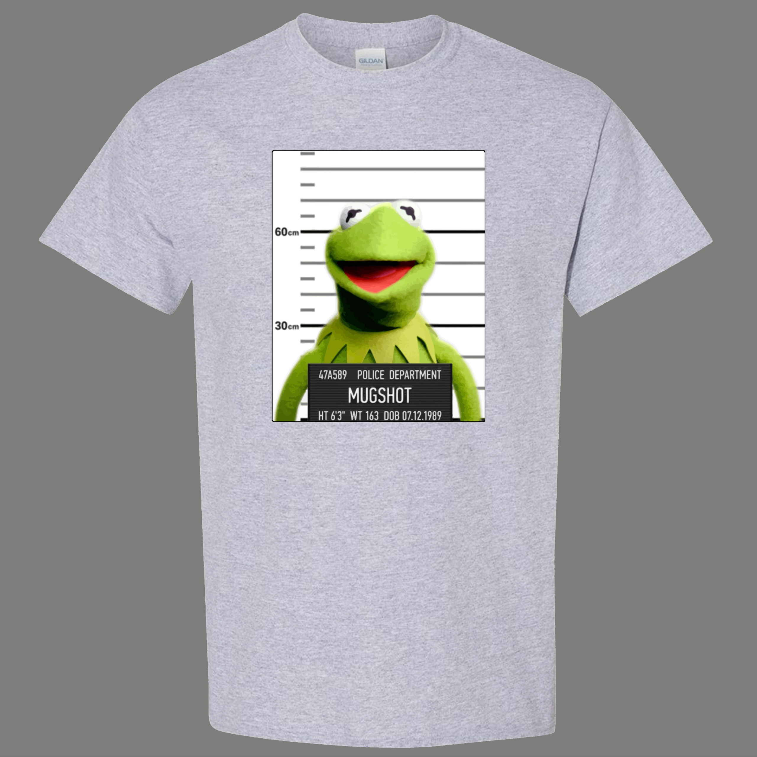 KERMIT THE FROG MUGSHOT PUPPET PARODY QUALITY Shirt – OldSkool Shirts
