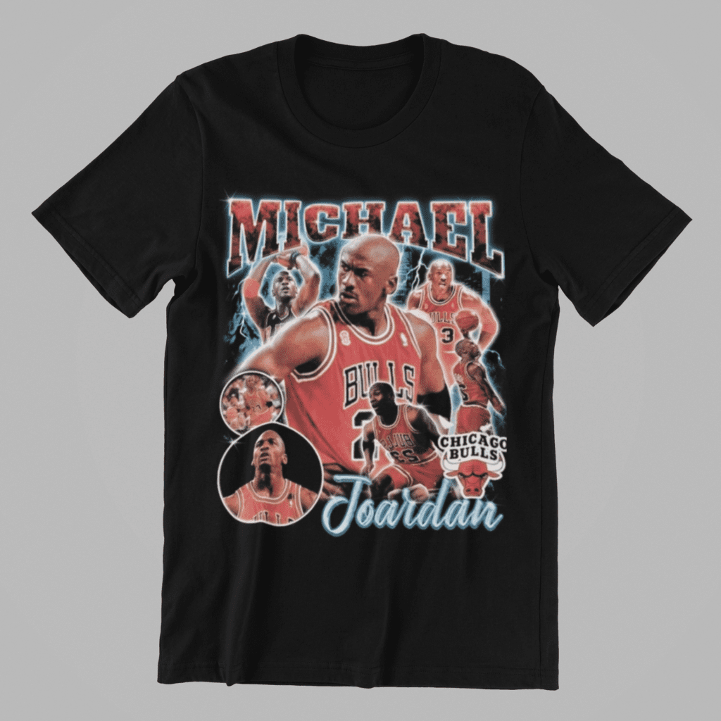 THE FLU GAME STORY AIR MJ LIKE MIKE BASKETBALL SHIRT